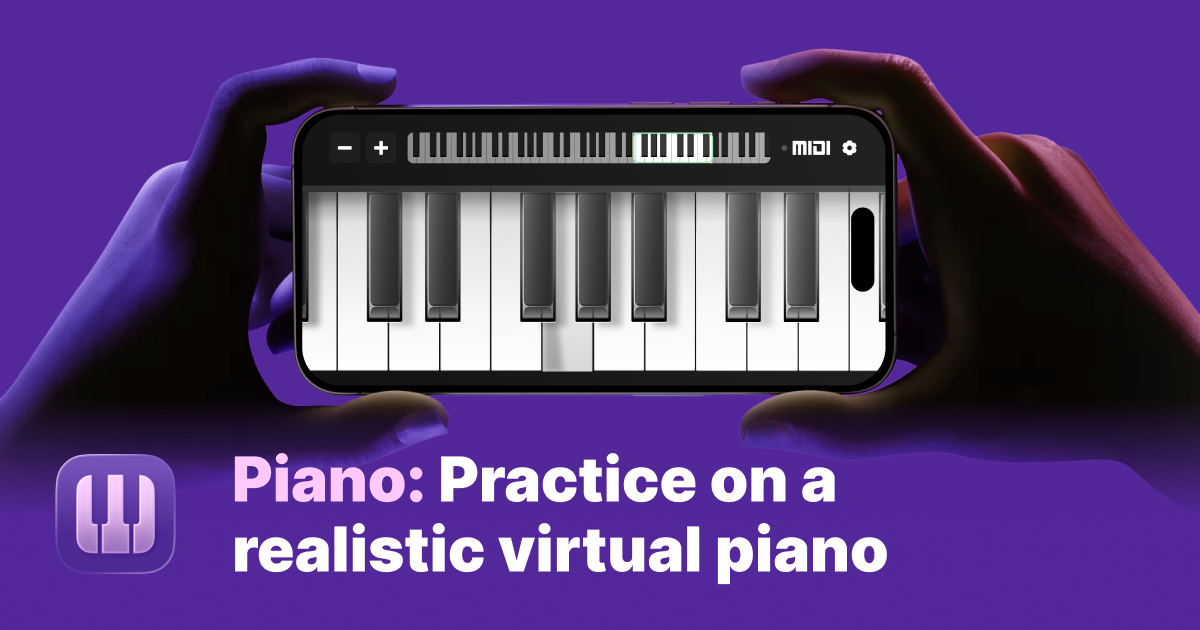 Piano: Practice on a realistic virtual piano